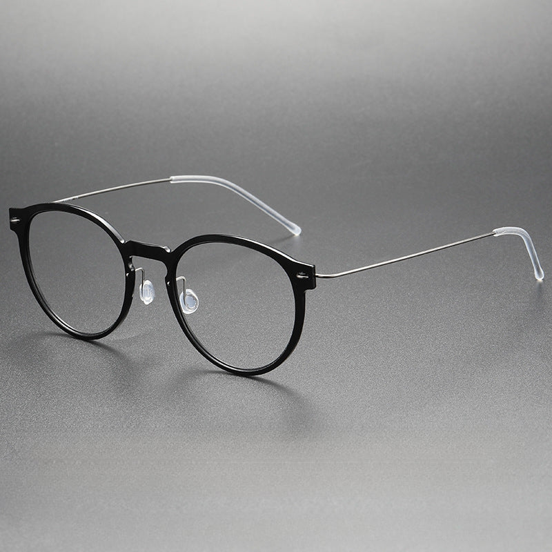 4.5g Liu Haoran same Japanese screwless pure titanium ultra-light roun ...