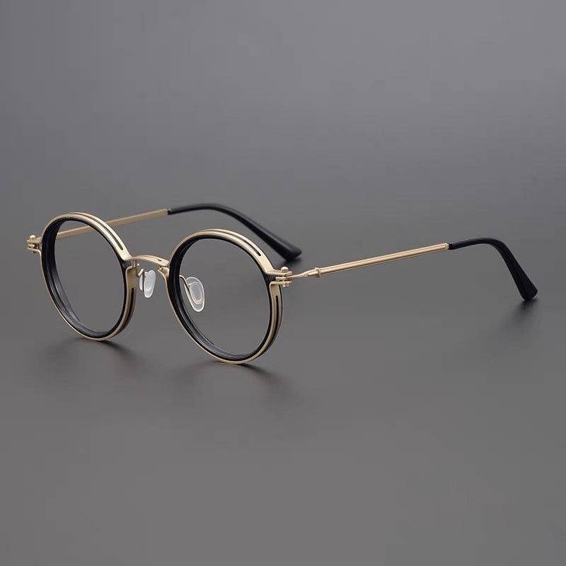 Kay Retro Round Optical Metal Glasses Frame – Fashionholla